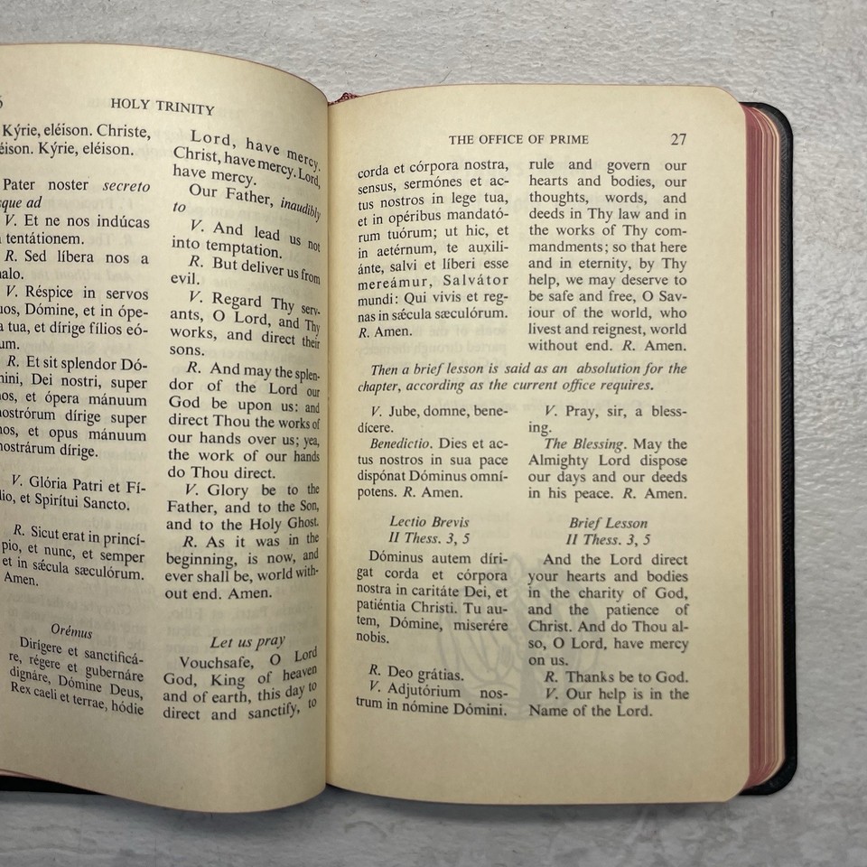 HOLY TRINITY BOOK OF PRAYERS 1952 John K. Ryan - Leather Cover Catholic ...
