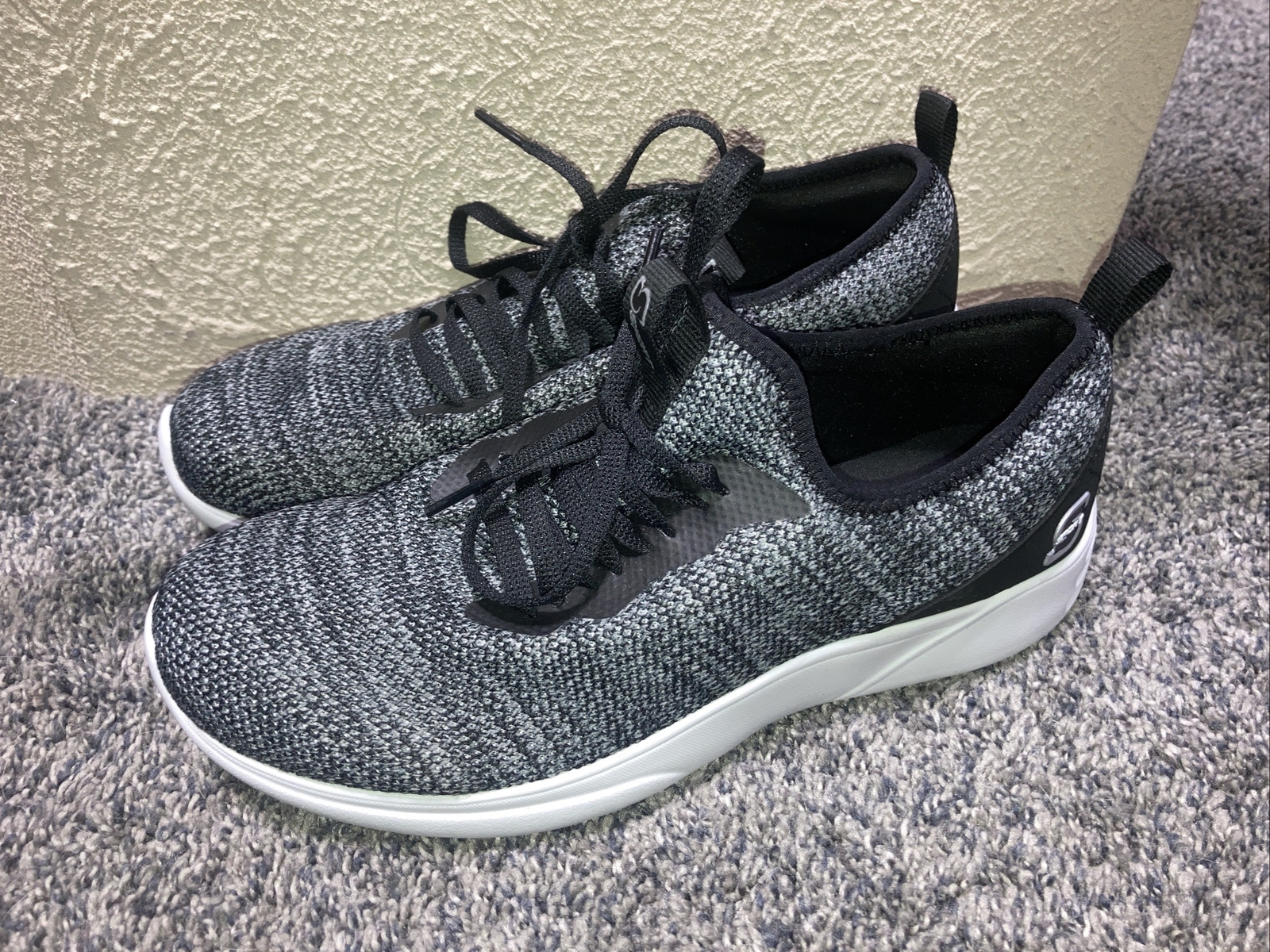 Skechers S Sport Womens F190-2 Marled Mesh Sneakers Shoes Black Gray ...