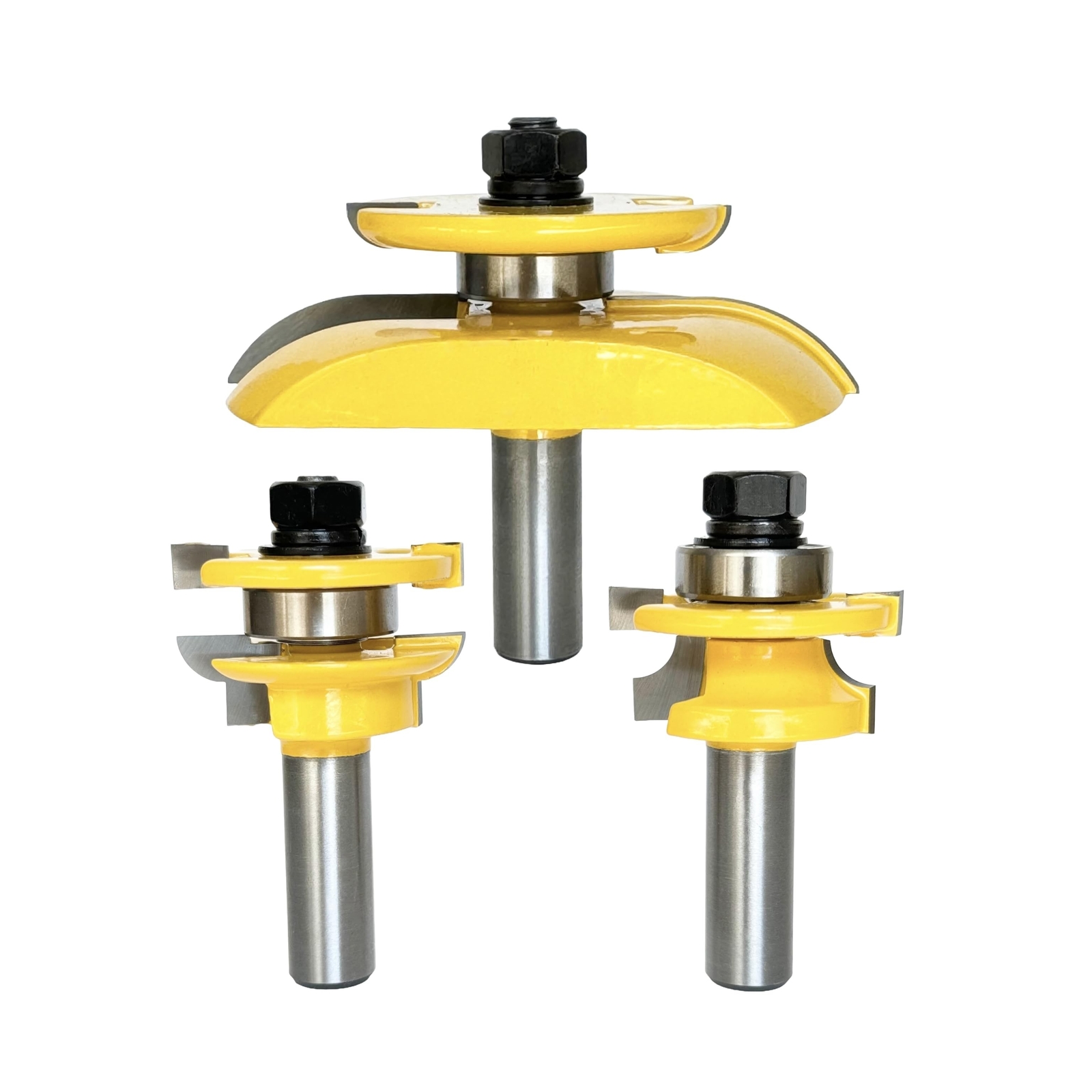 MABCO 3 Piece Raised Panel Cabinet Door Router Bit Set, 1/2 inch Shank ...