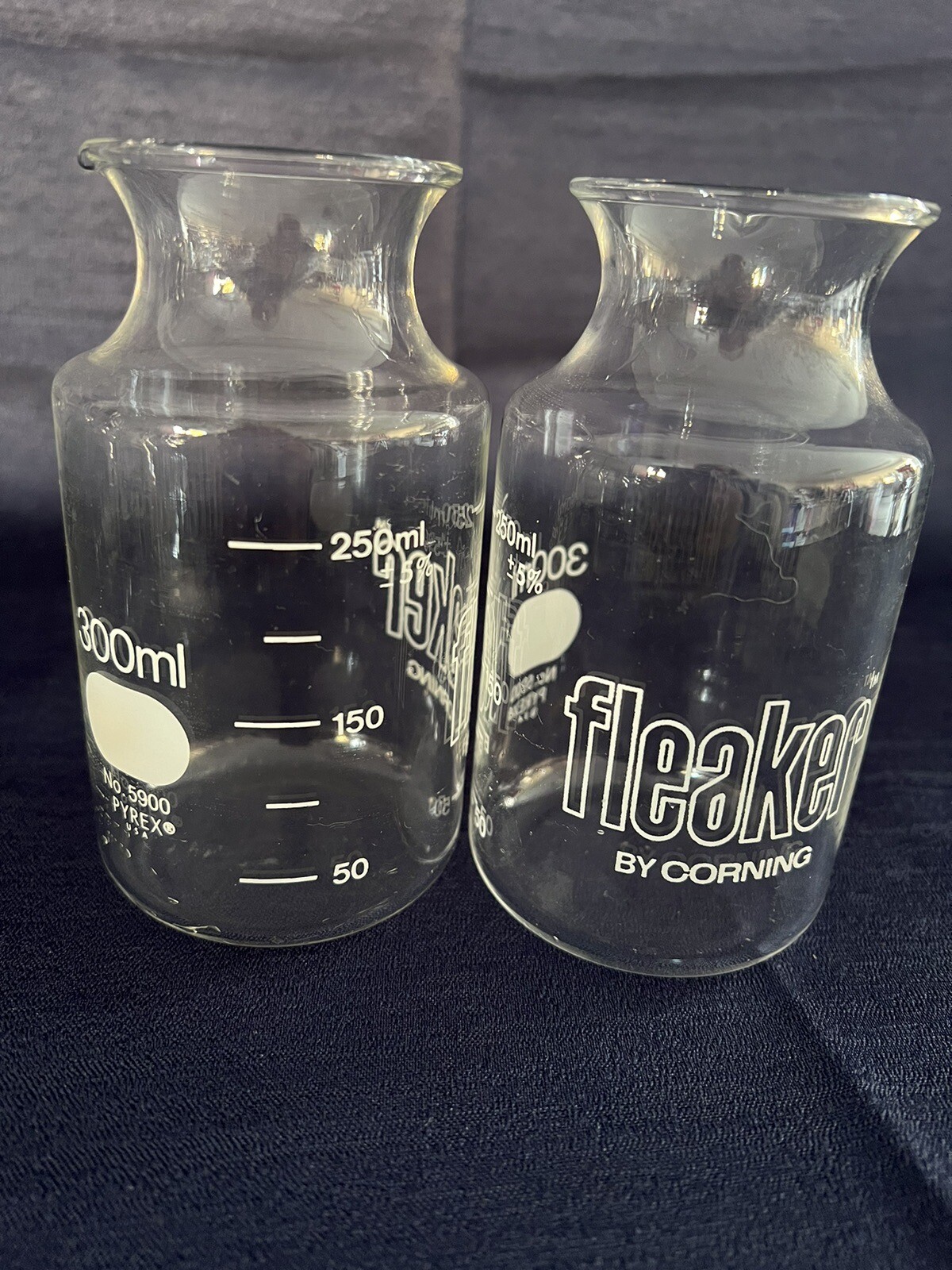 Fleaker Beaker Pyrex Corning No 5900 2 300 ml Beakers | eBay