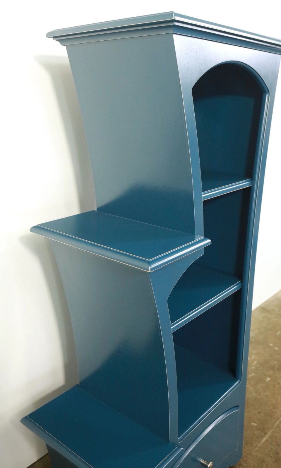 DUST FURNITURE Designer Bookcase Cabinet Curved Stepped Display Vincent ...