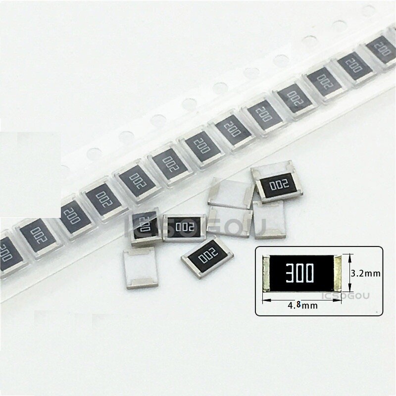 100PCS 470 ohm Ω 471 1/2W 0.5W 5% SMD Chip Resistor 1812(4832) 4.8mm×3 ...