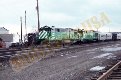Vtg 1977 Train Slide 5539 BN Burlington Northern Engine Erie PA Y1O182 ...