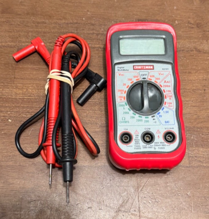 Craftsman Digital Multimeter AC/DC 8 Function 82141 Tested & Working | eBay