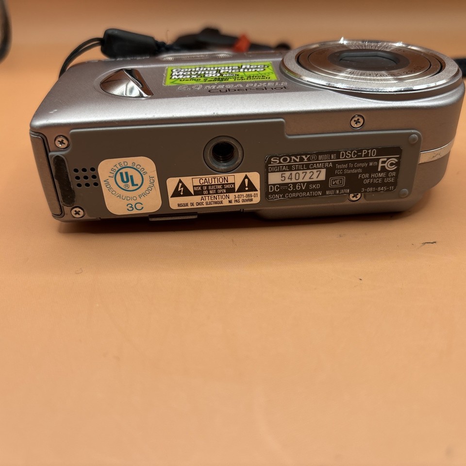 Sony CyberShot DSC-P10 5.0MP Compact Digital Camera Case NoCard,or Battery | eBay