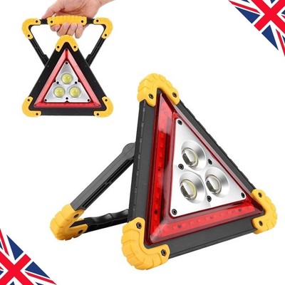 30W Car Breakdown Triangle LED Safety Stop Sign with Red Warning Lights ...