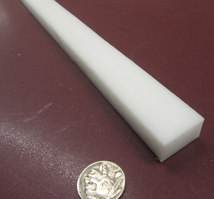 Delrin Acetal Bar 1/2" (.500") Thick x 1.00" Wide x 24" Long White | eBay