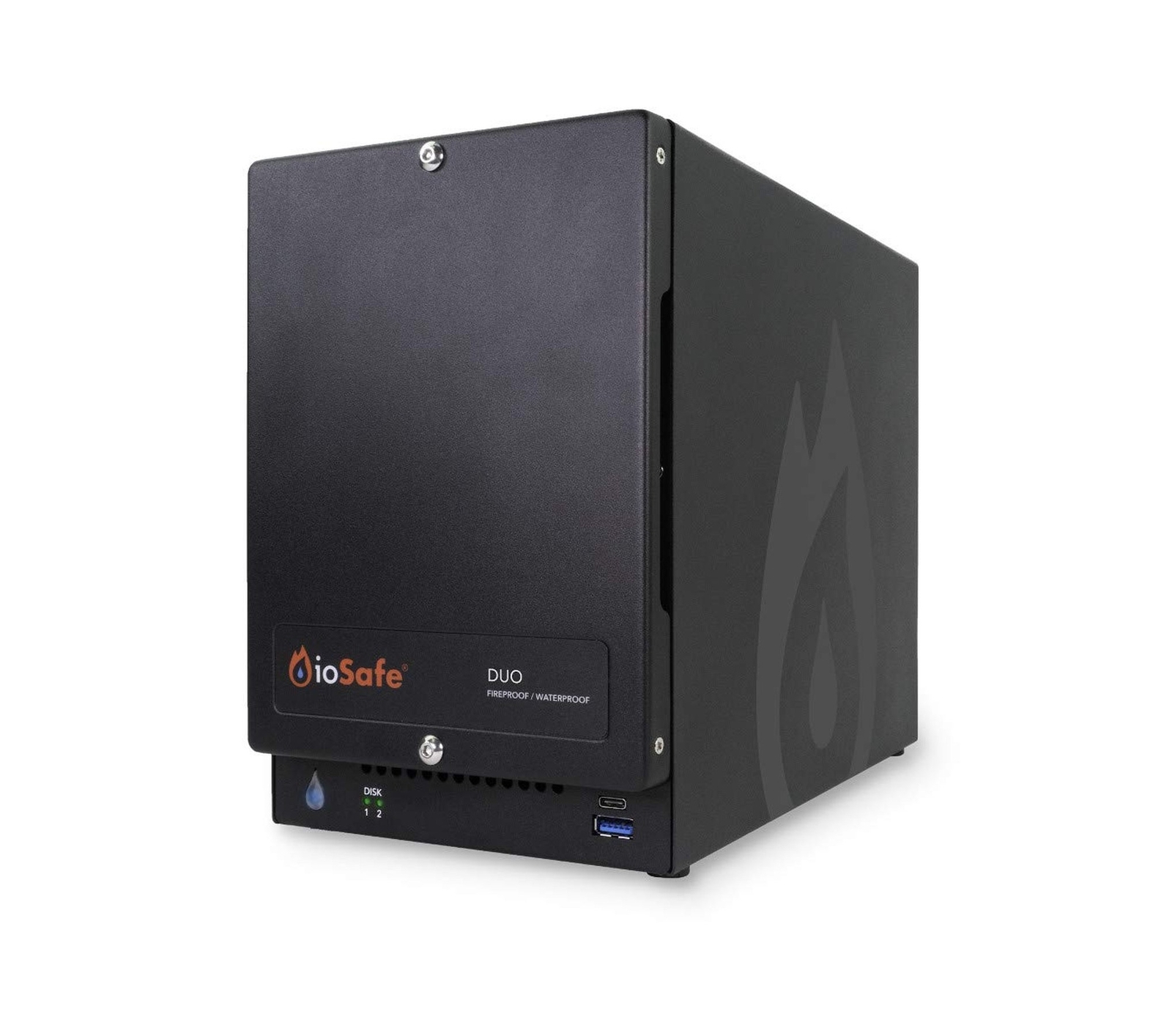 ioSafe Duo RAID 1 USB 3.2 Fireproof/Waterproof Desktop Hard Drive ...