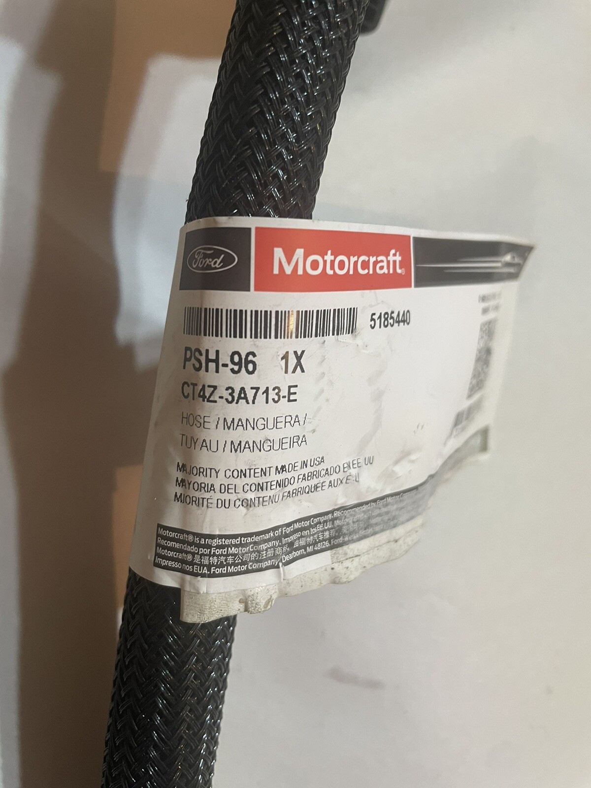 Power Steering Return Line Hose Assembly Motorcraft PSH-96 for sale ...