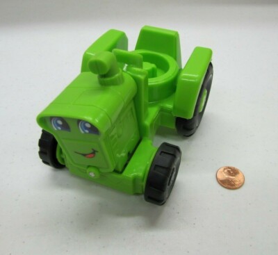 Fisher Price Little People Green Tractor Farm Farmer Front Moves When ...