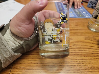 Pittsburgh Steelers McDonald's Swann Webster Cocktail Rocks Glass 50th ...