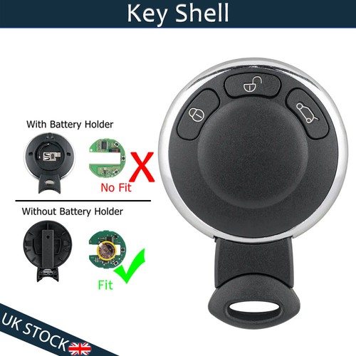 3 Button Keyless Remote Key Fob Case For BMW Mini Cooper R55 R56 R58 ...