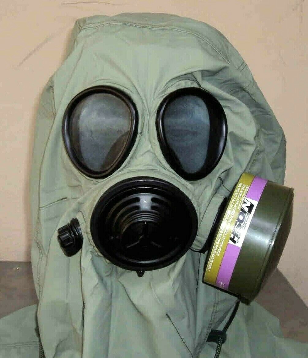 Evo Military 40mm NATO Gas Mask Kit w 2 Sealed Scott CBRN Filters ...