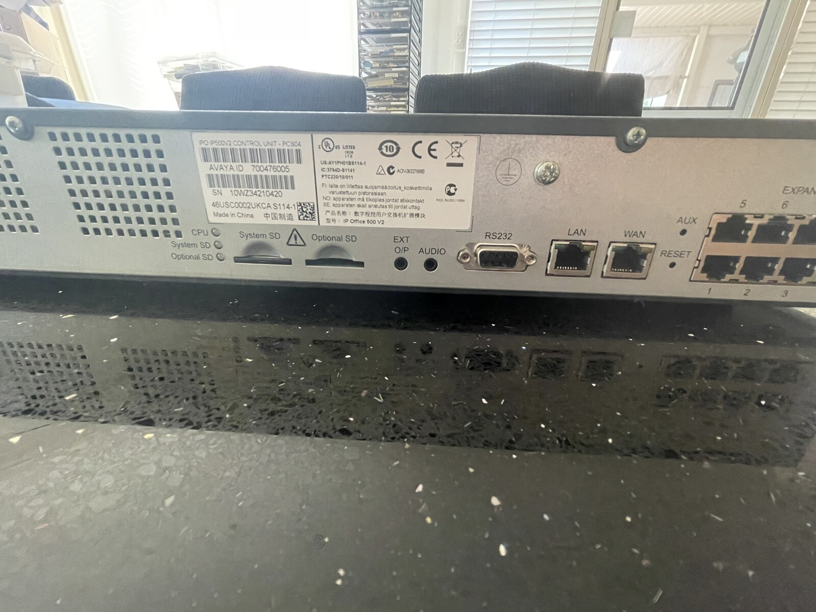 AVAYA IP 500 V2 Phone System w/ 1 x 1416 Handset and 7 x 1608 Handsets ...