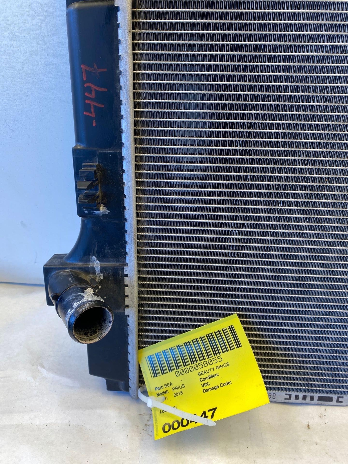 2012 - 2019 TOYOTA PRIUS 1.5L Engine Cooling Coolant Radiator Assembly ...
