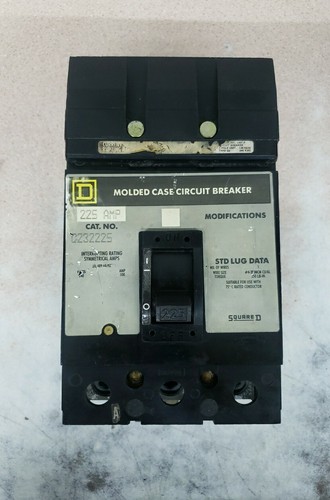 SQUARE D Q232225, 225 Amp, 240 Volt, 3 Pole, Grey, Circuit Breaker - | eBay