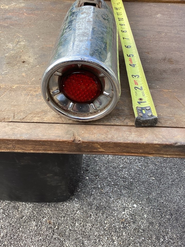 1940 's 1950 's ACCESSORY EXHAUST TIP DEFLECTOR w/ RED GLASS REFLECTOR ...