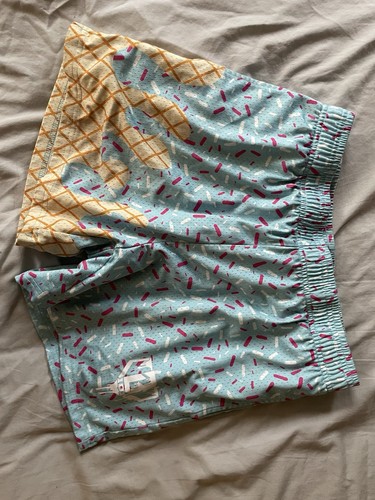 baseball 101 blue icecream shorts mens size small 100% polyester | eBay