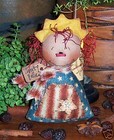 Patti's Ratties Primitive Raggedy Ann Liberty Ornie Doll Paper Pattern ...