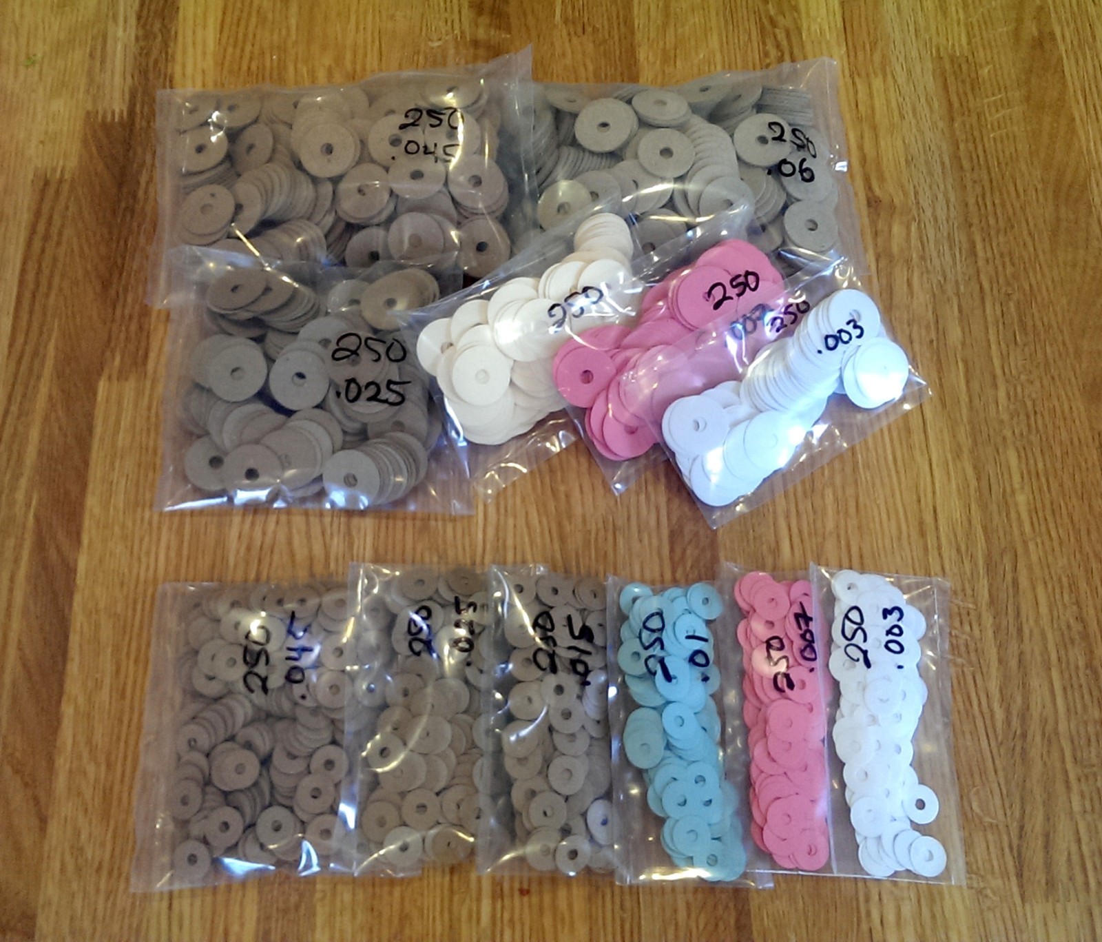 Paper Punchings Shims - 3000 pieces - Balance & Front Rail - Piano ...