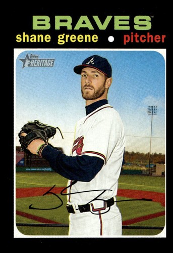 2020 Topps Heritage #150 Shane Greene Atlanta Braves | eBay
