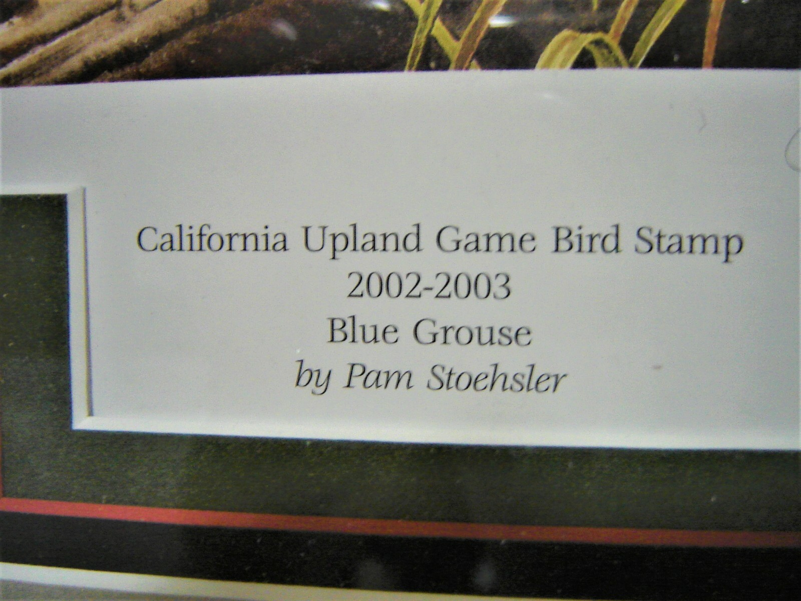 2002-2003 California Upland Game Bird Stamp Print, Pam Stoehsler | eBay