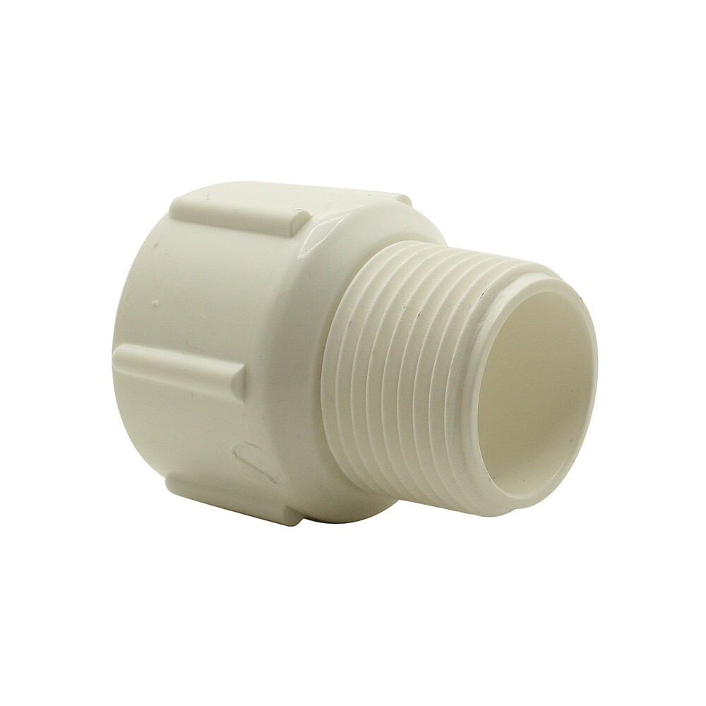 Thrifco 8114333 1/2 Inch Threaded x Threaded PVC Riser Extension SCH 40 ...