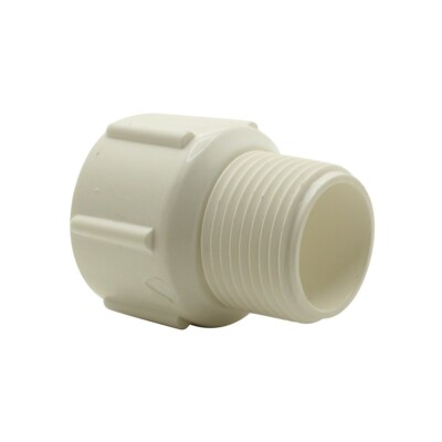 Thrifco 8114333 1/2 Inch Threaded x Threaded PVC Riser Extension SCH 40 ...