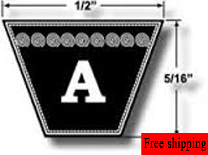 Quality 1/2"inch Wide 56"Long Length Rubber V Belt A54 Width .VBelt ...