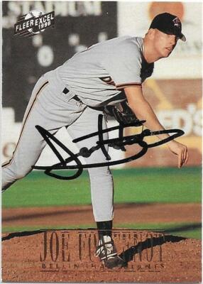 JOE FONTENOT Autographed Signed 1996 Excel Baseball card San Francisco ...