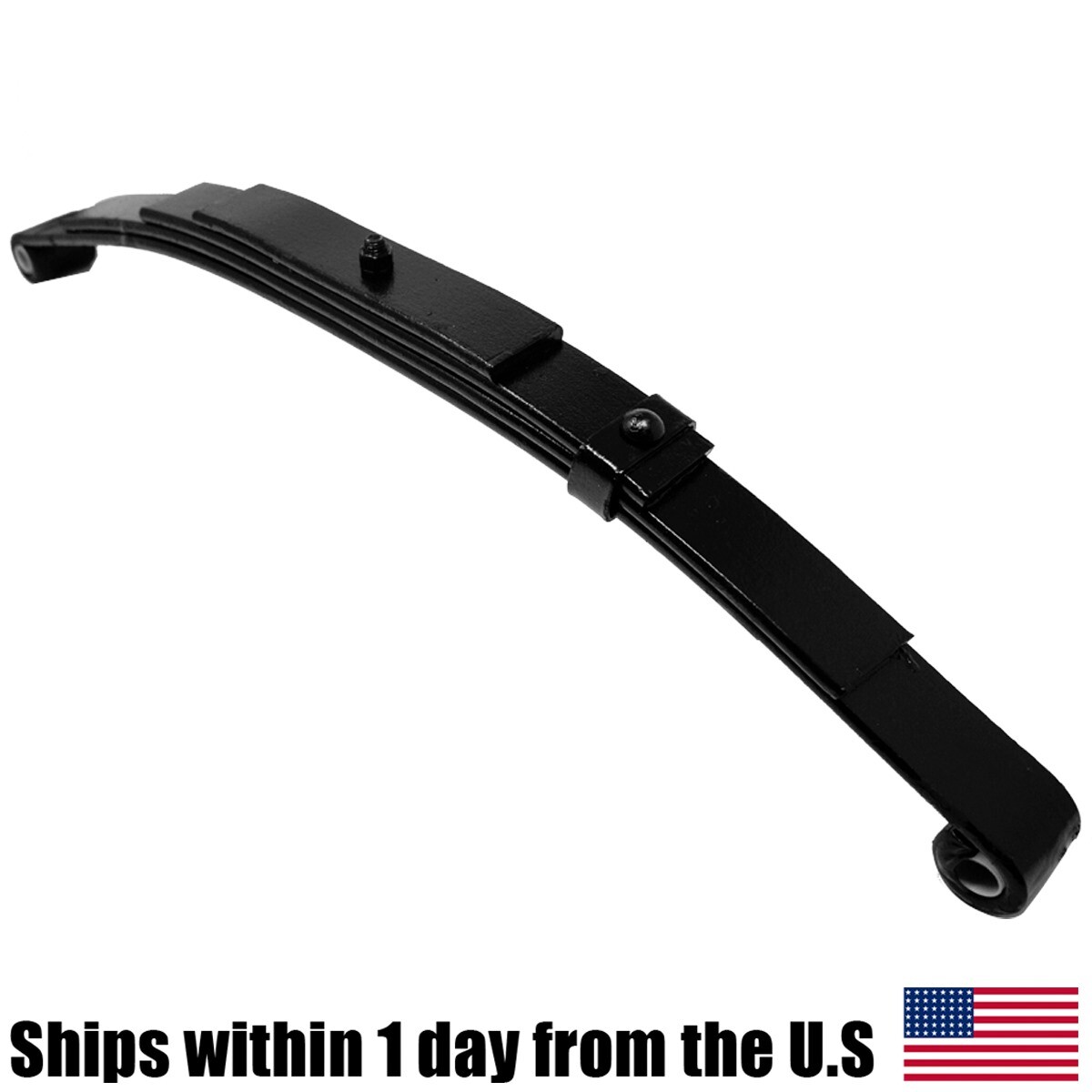 2PK Trailer 4 Leaf Spring Double Eye 25-1/4" 1750 lbs Capacity Per ...