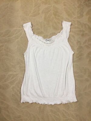 Caché White Sleeveless Top Size Medium | eBay