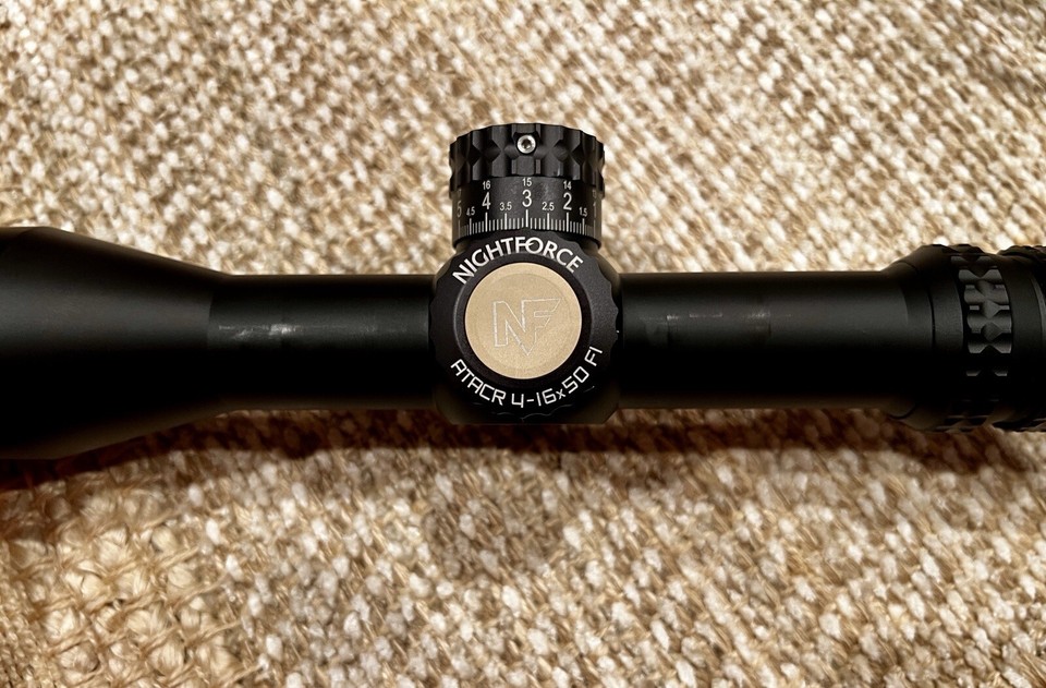 Nightforce ATACR 4-16x50 F1 FFP Illuminated Mil-XT Zero Stop Rifle ...