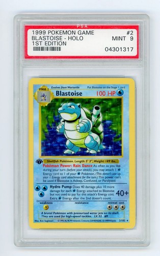Blastoise 1999 Pokemon Base Set 1st Edition PSA 9 #2 | eBay