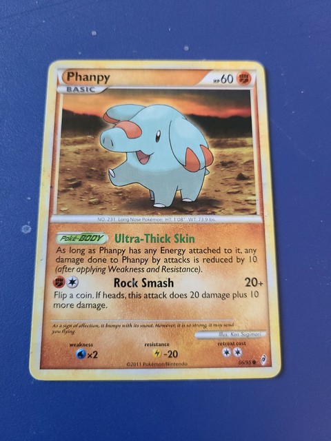 Pokémon TCG Phanpy Call of Legends 66/95 Regular Common for sale online ...