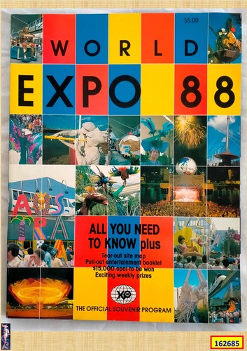 WORLD EXPO 88 – ALL YOU NEED TO KNOW +TEAR OUT MAP (STILL IN SITU ...