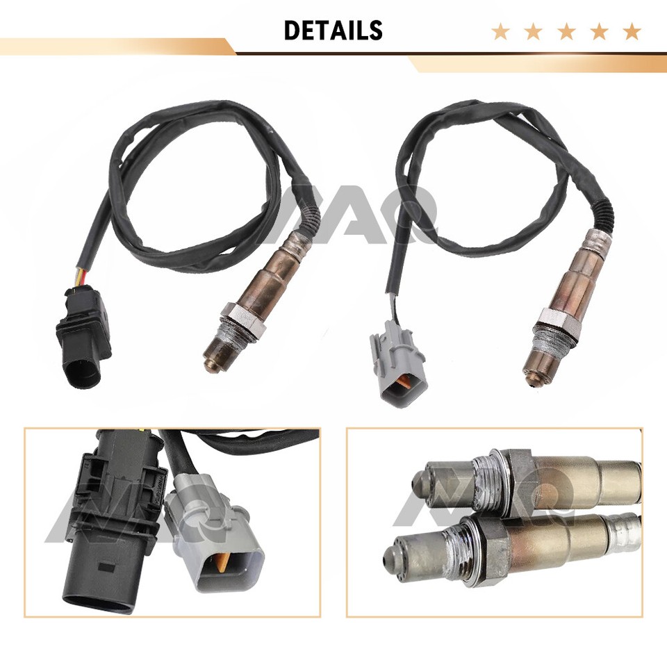 2PCS Upstream & Downstream Oxygen Sensor O2 02 For 2012-2017 Kia Rio ...