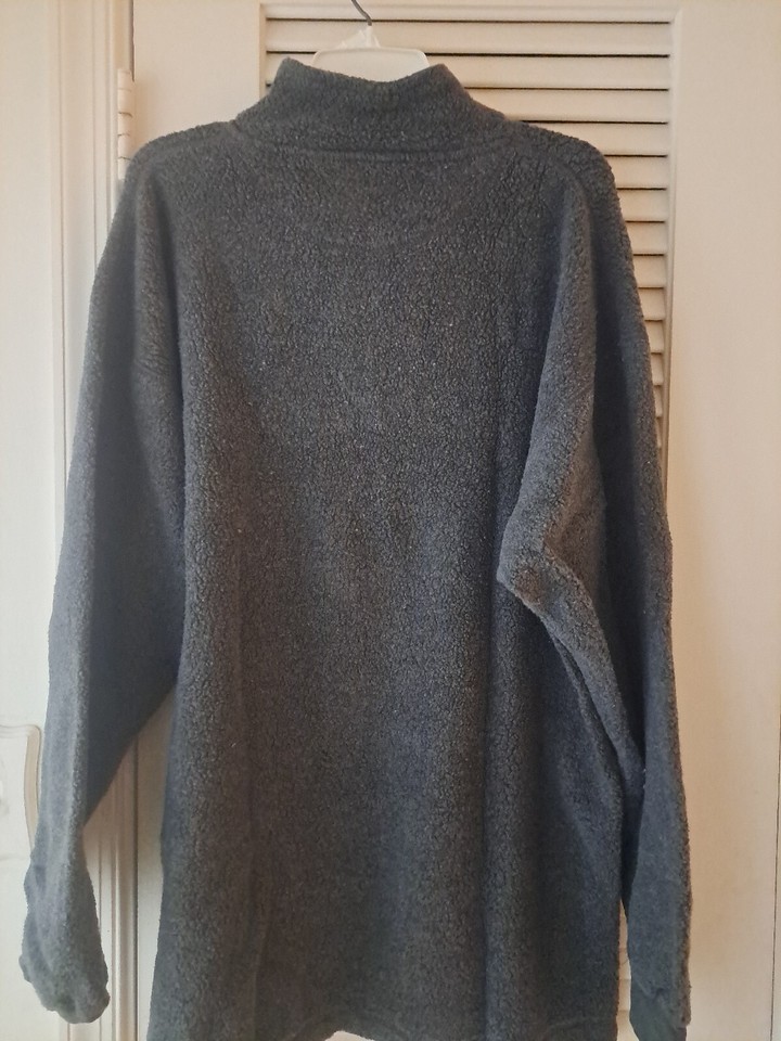 Boston North End Grey Flannel Jacket Zip Top | eBay