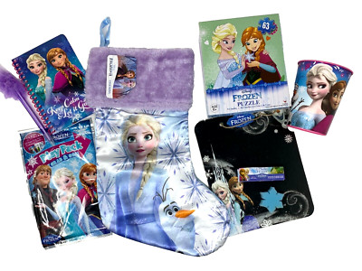 Frozen II Elsa & Olaf Christmas Stocking Bundle 8 Pcs Disney Princess ...