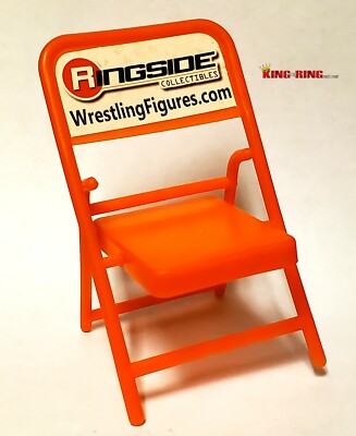 WWE Jakks ORANGE FOLDING CHAIR Wrestling Figure Accessories Mattel AEW ...