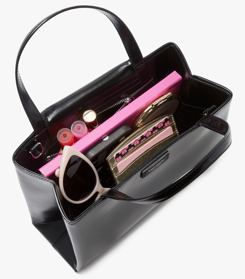 Kate Spade Sam Icon Small Tote Watercolor Blue Spazzolato Leather Bag ...