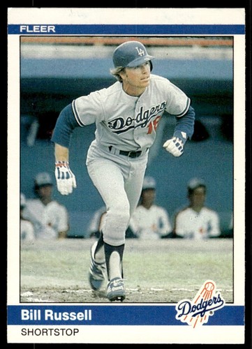 1984 Fleer Bill Russell Baseball Card Los Angeles Dodgers #111 | eBay