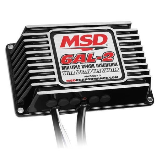 MSD 6AL-2 DIGITAL MULTIPLE SPARK IGNITION MODULE W/2 REV LIMITERS BLK ...