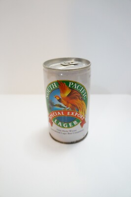 STEEL BEER CAN HAWAII SOUTH PACIFIC LAGER SPECIAL EXPORT NEW GUINEA MAN ...