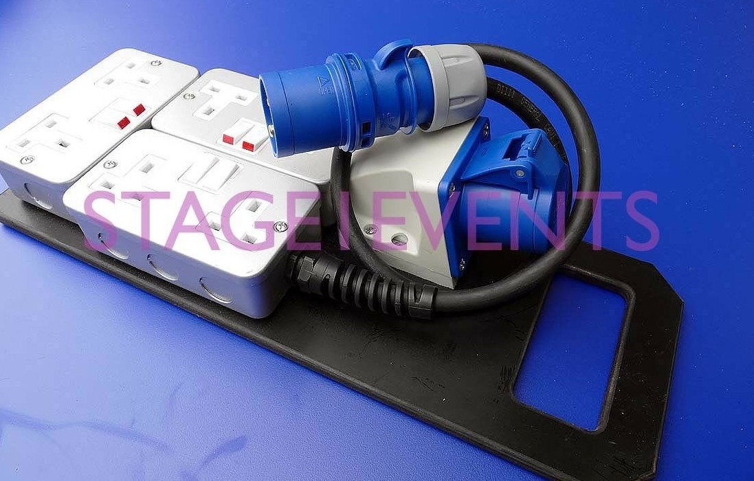 Stage Power Event Film Distro 16A Ceeform Cable In/16A Chassis LoopOut ...