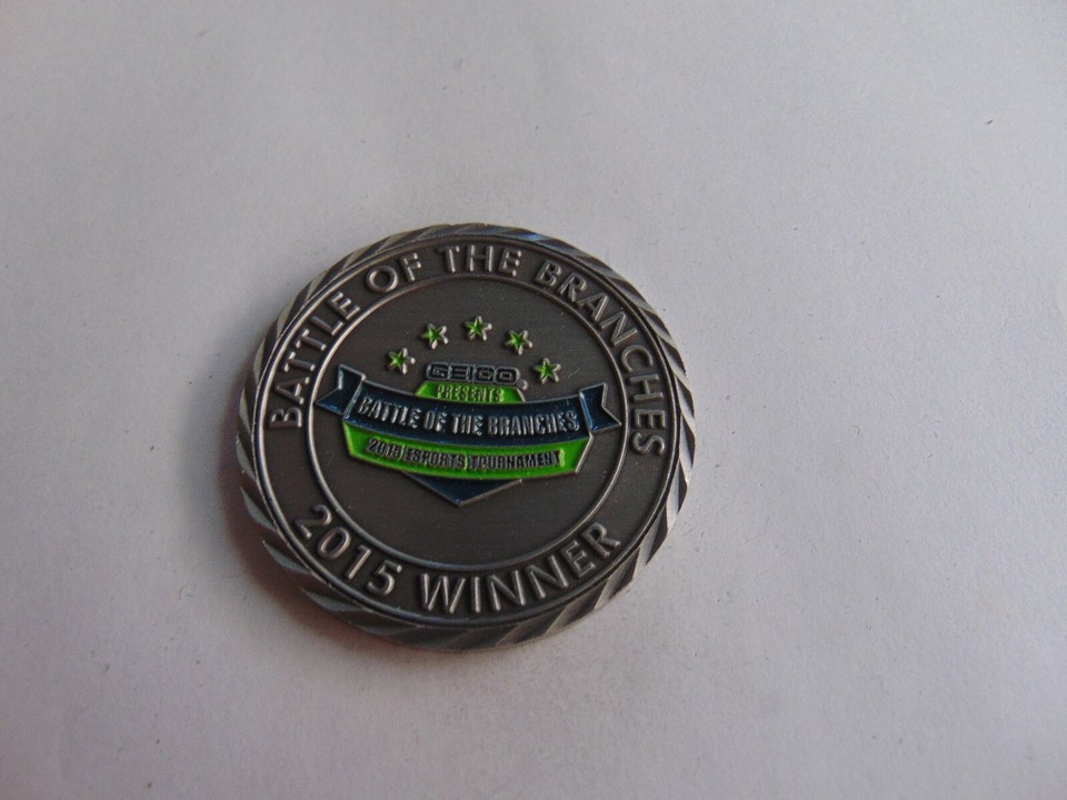 CHALLENGE COIN GEICO BATTLE OF THE BRANCHES ARMED FORCES GAMING NETWORK ...
