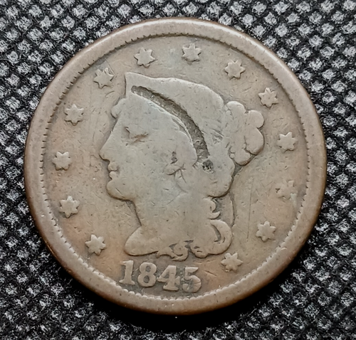 1845 Braided Hair Large Cent | eBay