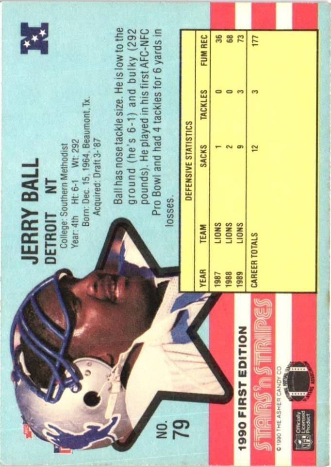 JERRY BALL CARD #79 BUY ANY 2 ITEMS FOR 50% OFF B1006R4S18P21 | eBay