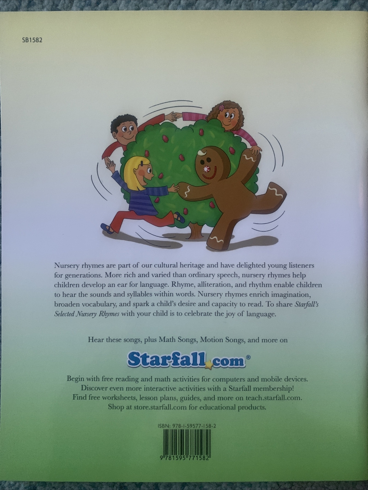 Starfall’s Selected Nursery Rhyhmes Book Children Ages 1-6 Kindergarten ...