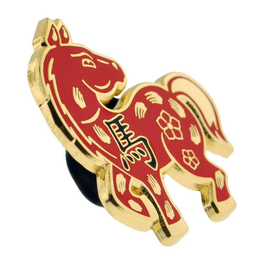 PinMart's Chinese Zodiac Year of the Horse New Year Enamel Lapel Pin | eBay